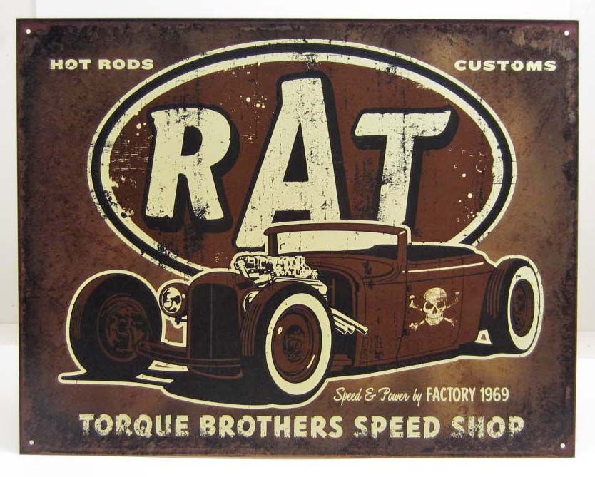 13790 - RAT ROD TIN SIGN