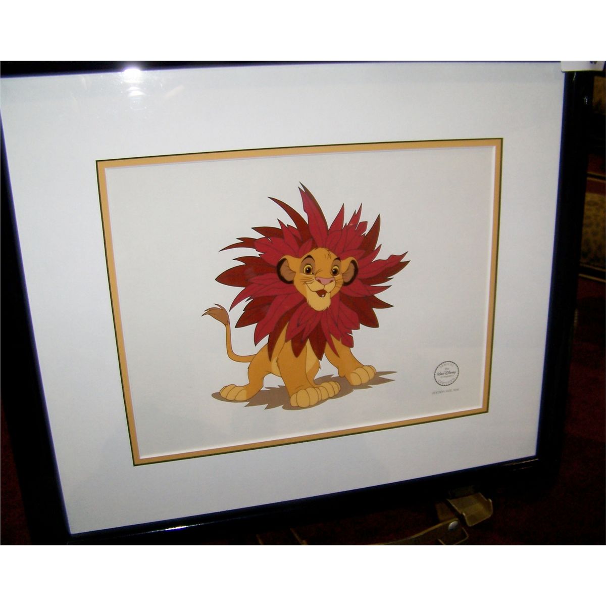 DISNEY, "LION KING, SIMBA" ORIGINAL SERICEL, LIMITED EDITION OF 5,000