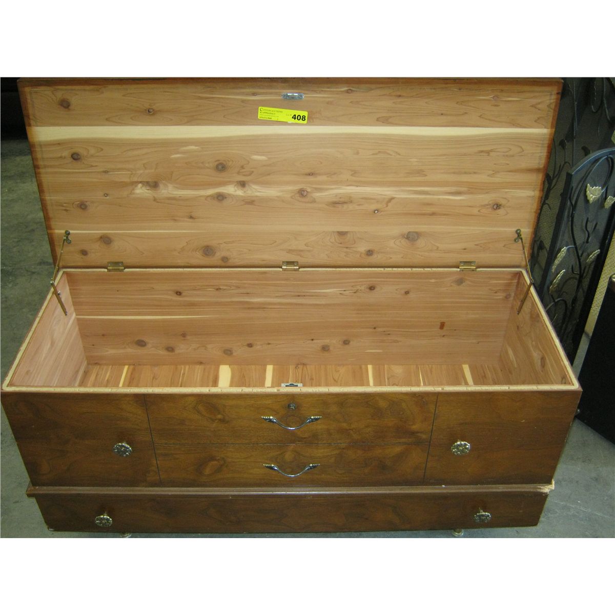 Cedar lined chest with drawer