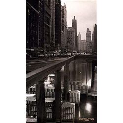 2 Scott Mutter Art Photo Prints Library, Sea/Escalator