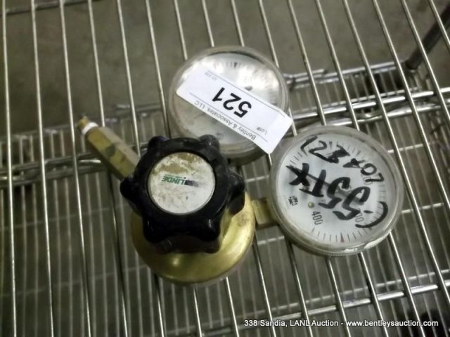 LINDE DUAL GAUGE PRESSURE VALVE