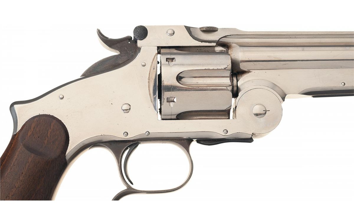 Spectacular Smith & Wesson Third Model Number Three Russian Revolver ...