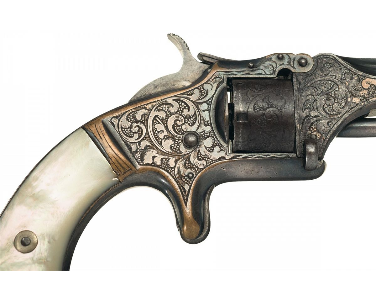 Factory Engraved Silver Plated Smith & Wesson Model Number One 2nd ...
