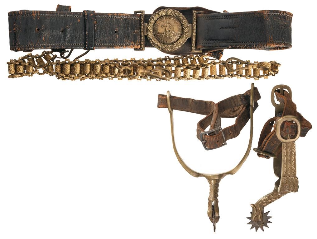 Very Rare Civil War Confederate Officer's Saber Belt and Eagle Head ...