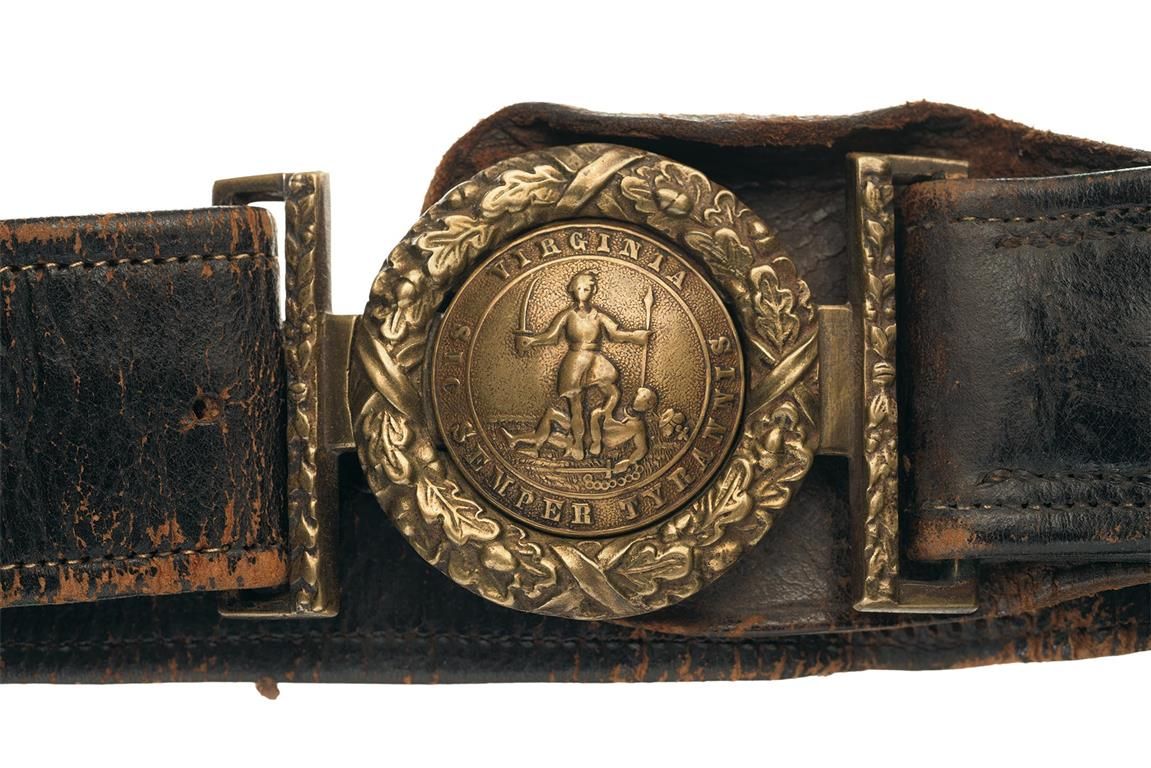 Very Rare Civil War Confederate Officer's Saber Belt and Eagle Head ...