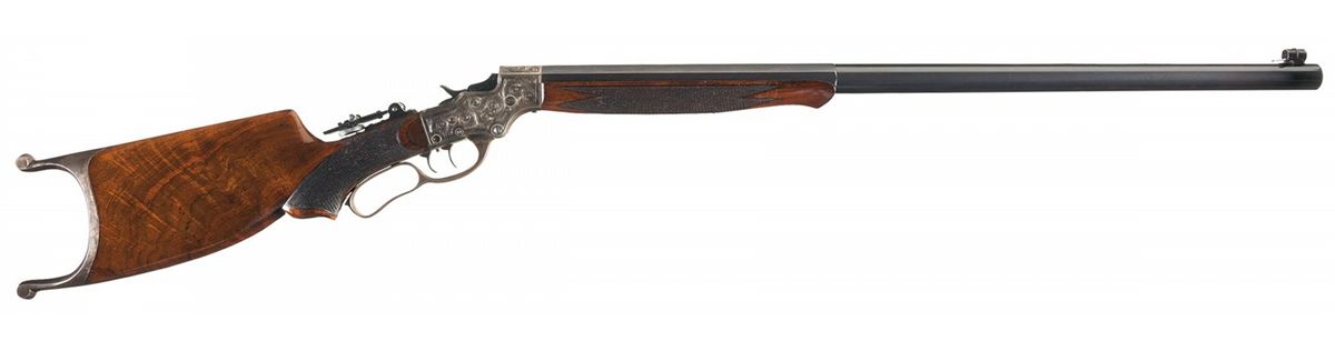 Desirable Engraved Stevens Model 52 Schuetzen Junior Target Rifle