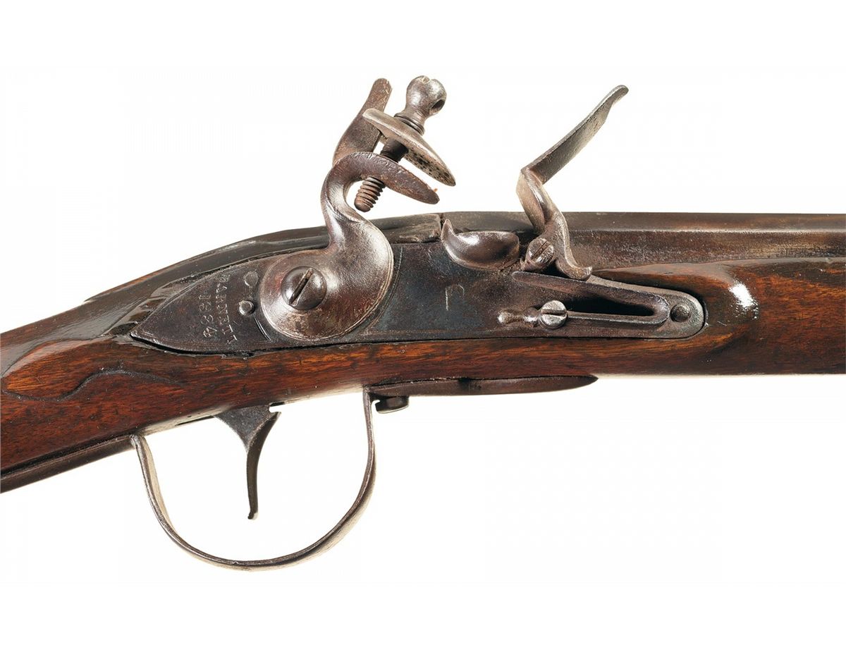 British Barnett Flintlock Indian Trade Musket Dated 1834