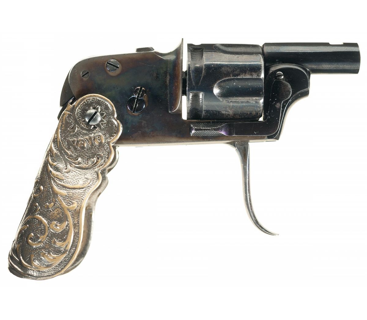 D. D. Oury Marked Le Novo Patent Folding Grip Double Action Ladies Revolver