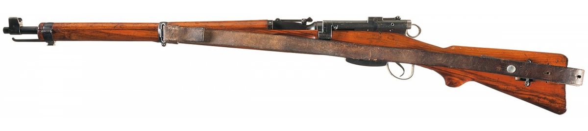 Desirable Early Swiss K31/43 Straight Pull Sniper Rifle with Side ...