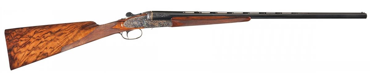 Engraved Ludwig Borovnik of Ferlach Austria 20 Gauge Double Barrel ...