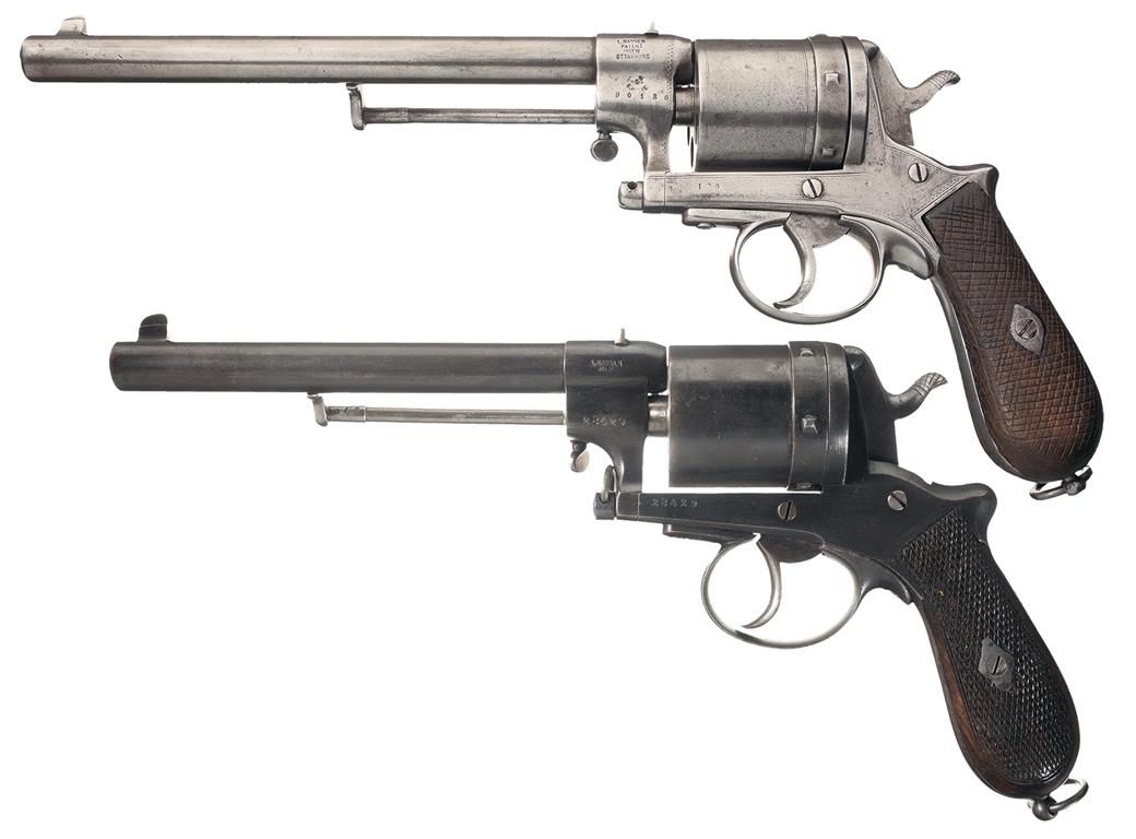 Collector's Lot of Two S. Marke Marked Gasser Patent Double Action ...