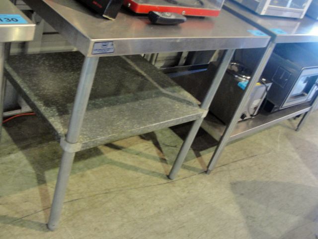 Commercial stainless steel prep counter