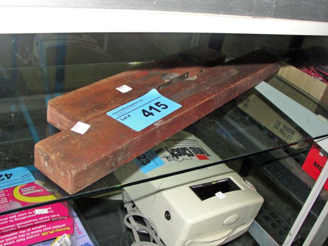 2 vintage wooden carpenters levels