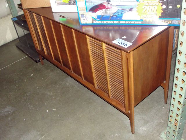 vintage 1950-60s mahogany cased console stereo