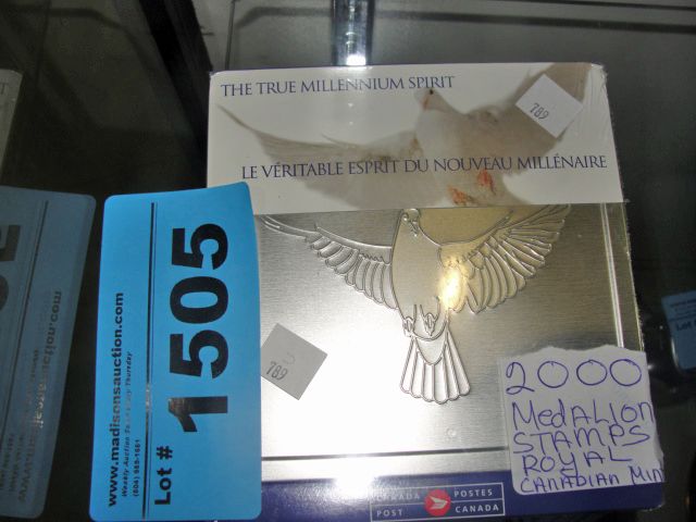 2000 medallion stamps royal canadian mint set