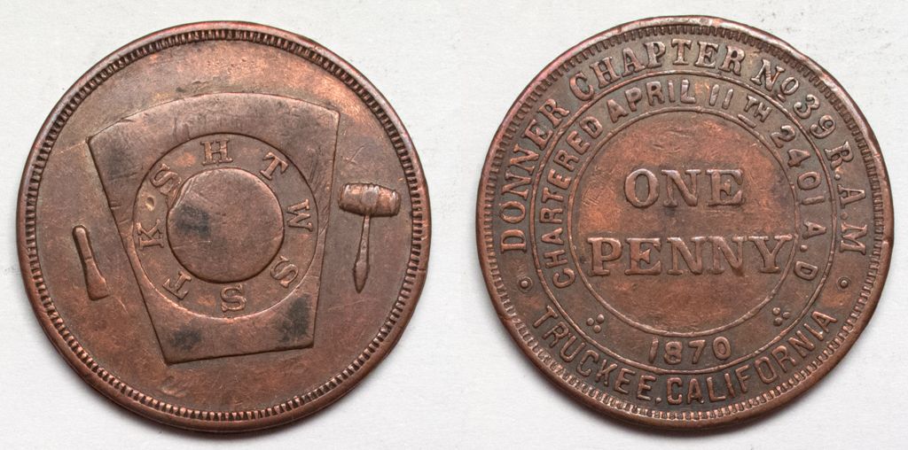 Royal Arch Mason One Penny Token