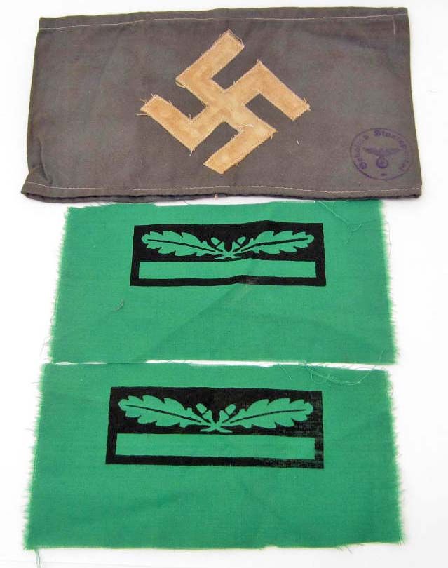 GERMAN NAZI SWASTIKA ARM BAND