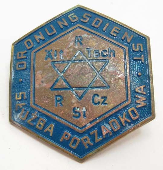 GERMAN NAZI HOLOCAUST CONCENTRATION CAMP ID BADGE