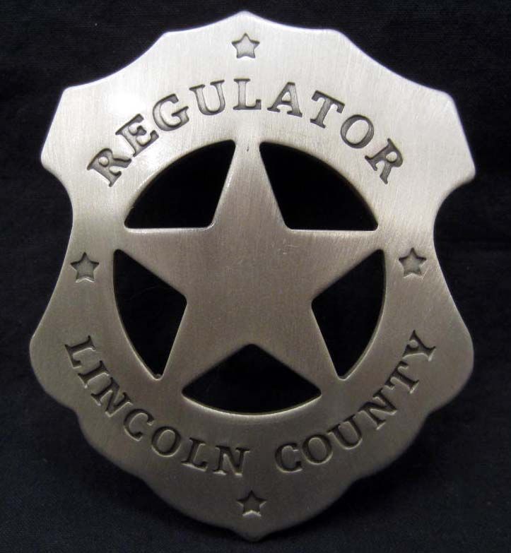 6716 - REGULATOR LINCOLN COUNTY BADGE COLLECTIBLE