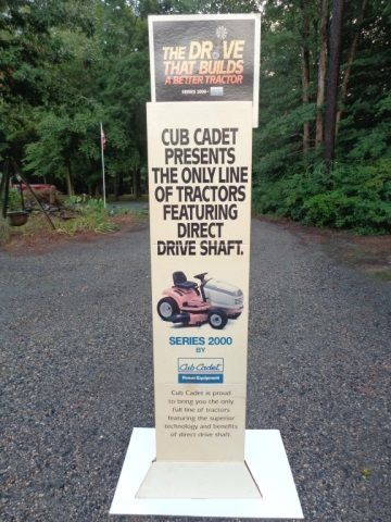 Cub Cadet Stand-Up Lobby Display Sign