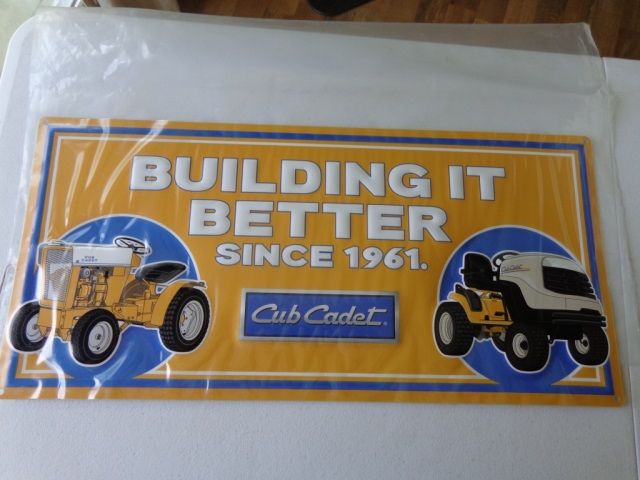 Metal Cub Cadet Sign