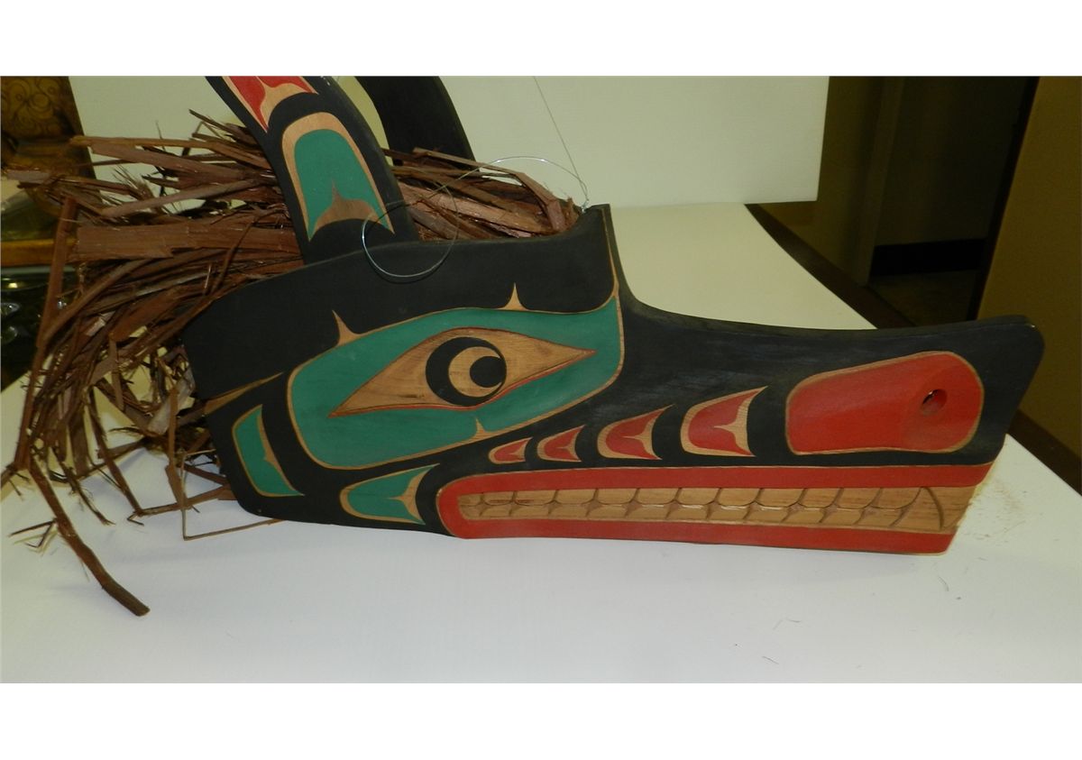 outstanding Native American hand carved Wolf mask by Tony Gulbrandsen ...