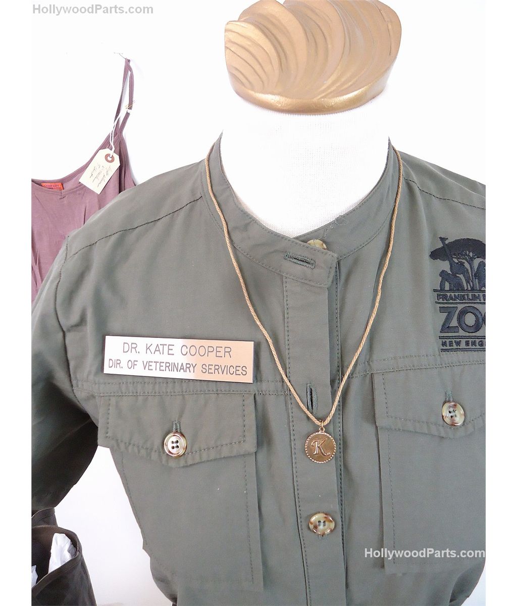 Zookeeper Kate (Rosario Dawson) Hero Olive Green Zoo Uniform Costume