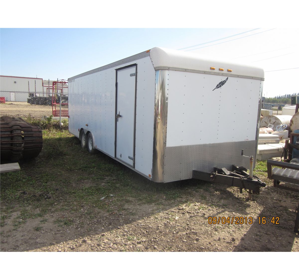 Featherlite enclosed trailer - 1998 c/w ramp rear door and side door