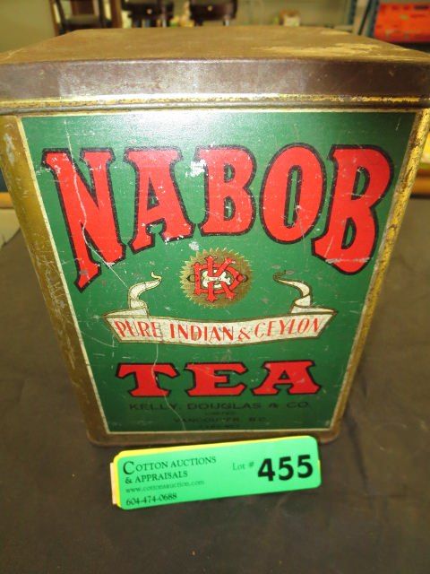 collector's large Nabob tea tin