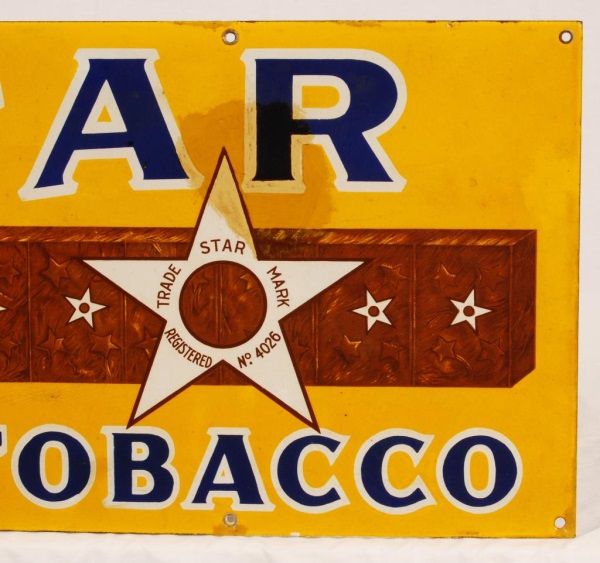 Star Tobacco Porcelain Sign