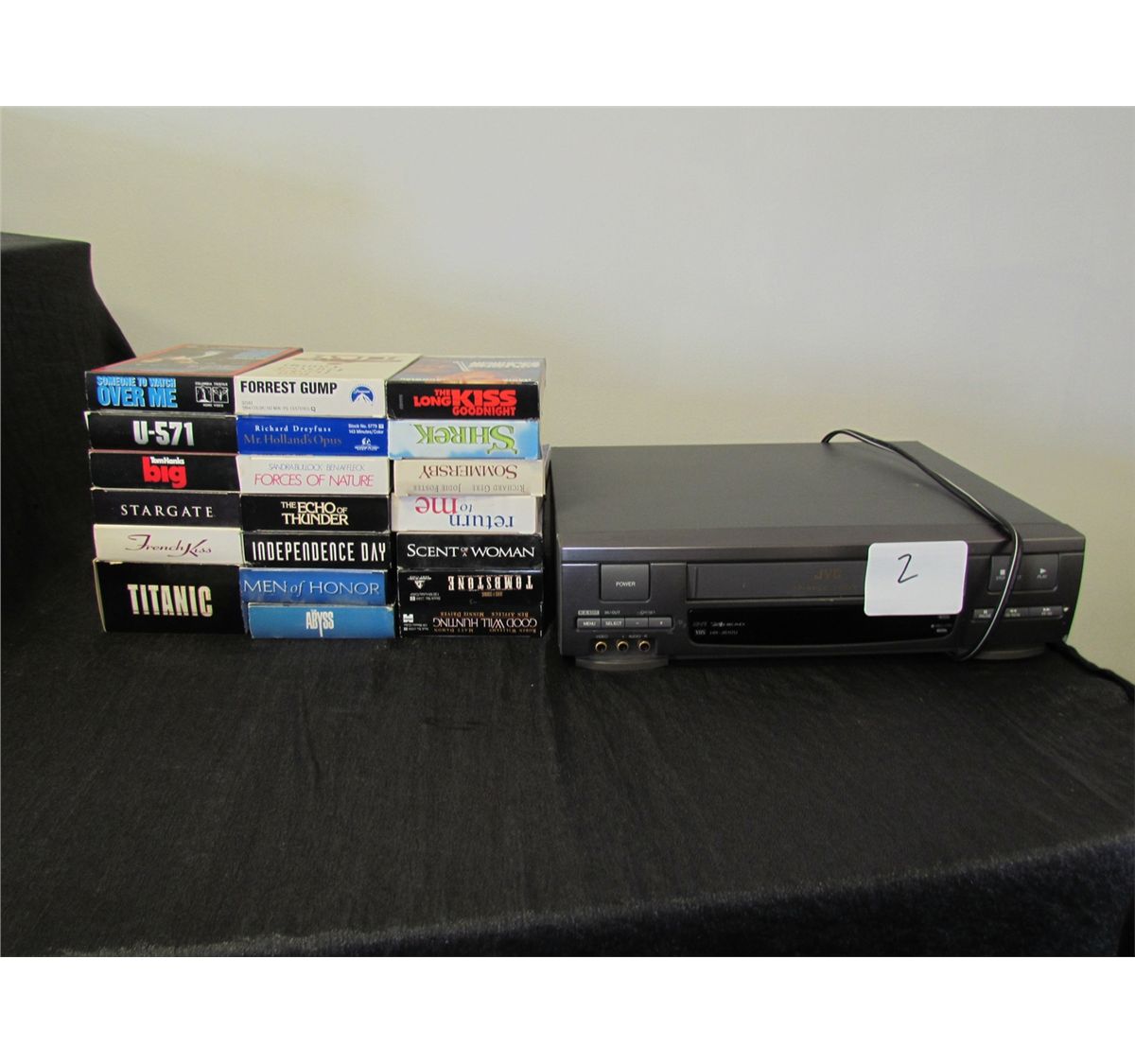 JVC High Spec Drive VHS Player with 20 VHS Tapes