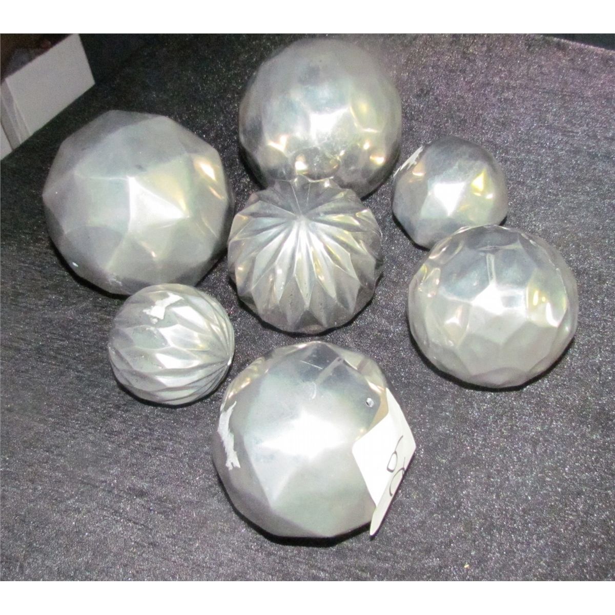 Hammered Aluminum Decorative Spheres