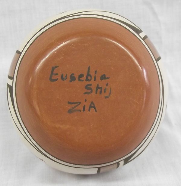 Zia Bird Pottery Jar by Eusebia Shije
