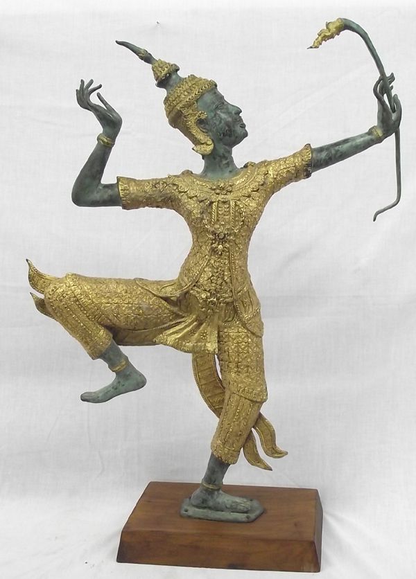Vintage Siam Thai Thailand Asian Bronze Dancer