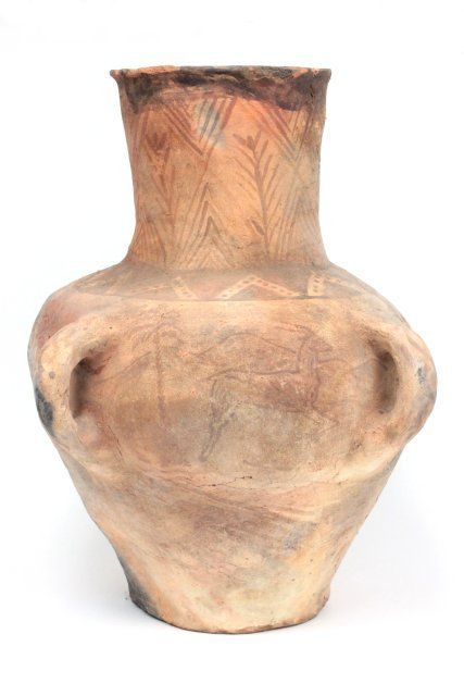 Syrian clay urn with 2 handles 1000 B.C.