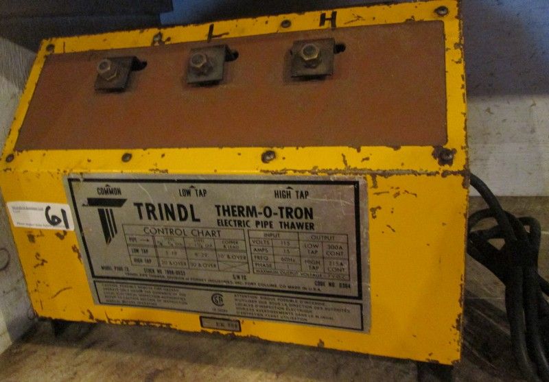 TRINDL THERM-O-TRON PIPE THAWER