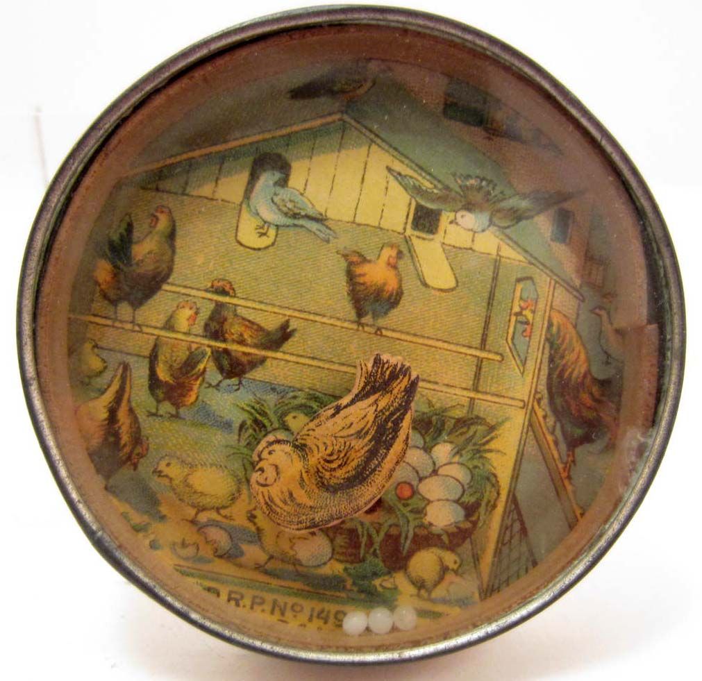 VINTAGE CHICKEN & EGGS DEXTERITY GAME