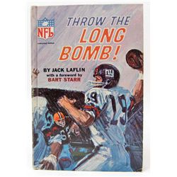 14870 - VINTAGE " THROW THE LONG BOMB!" HARD COVER BOOK