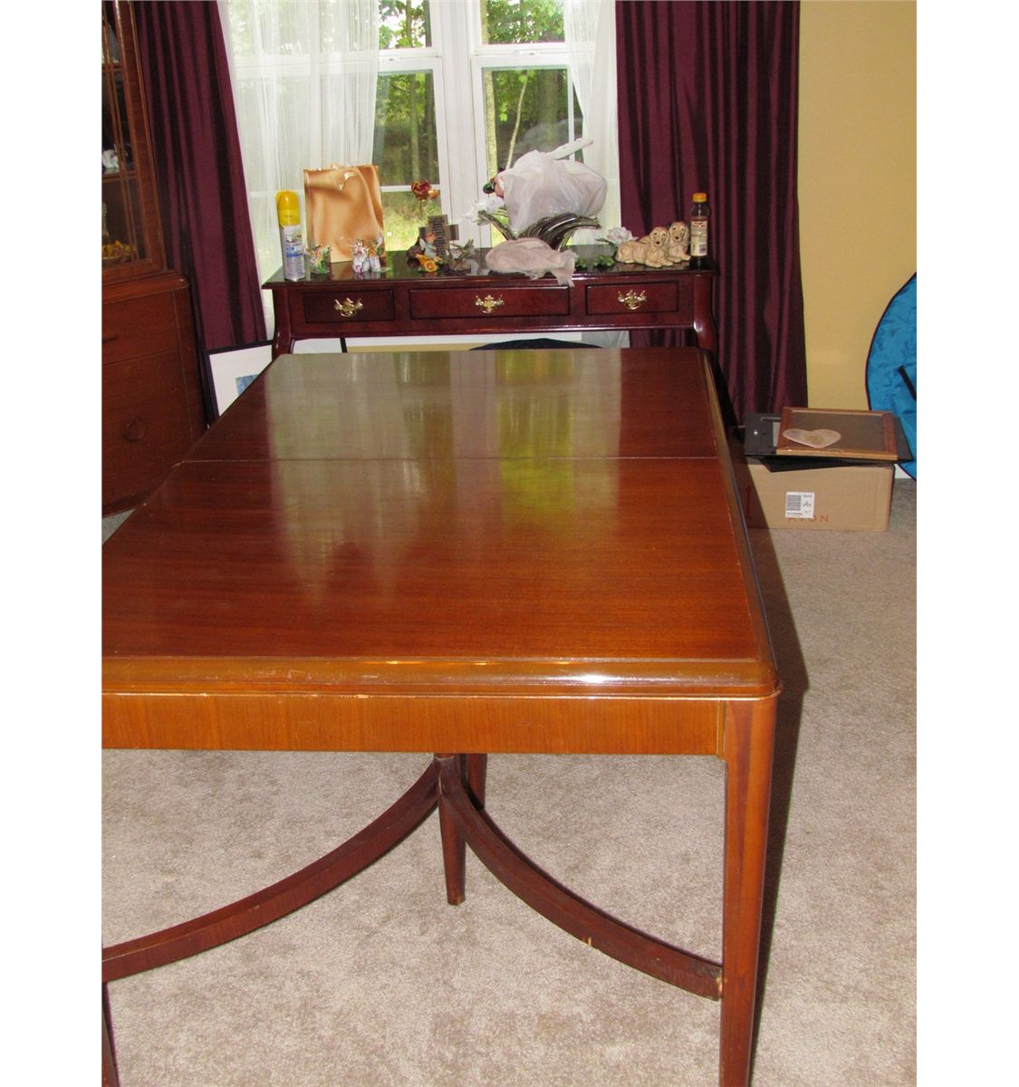 Fine Vintage P.L. Barth Co. Maple Dining Room Set Complete with Buffett ...
