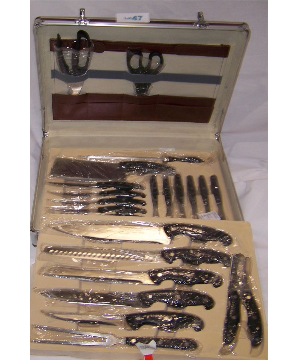 KAISERBERG PROFESSIONAL GERMAN KNIFE SET, IN PRESENTATION CARRYING CASE ...
