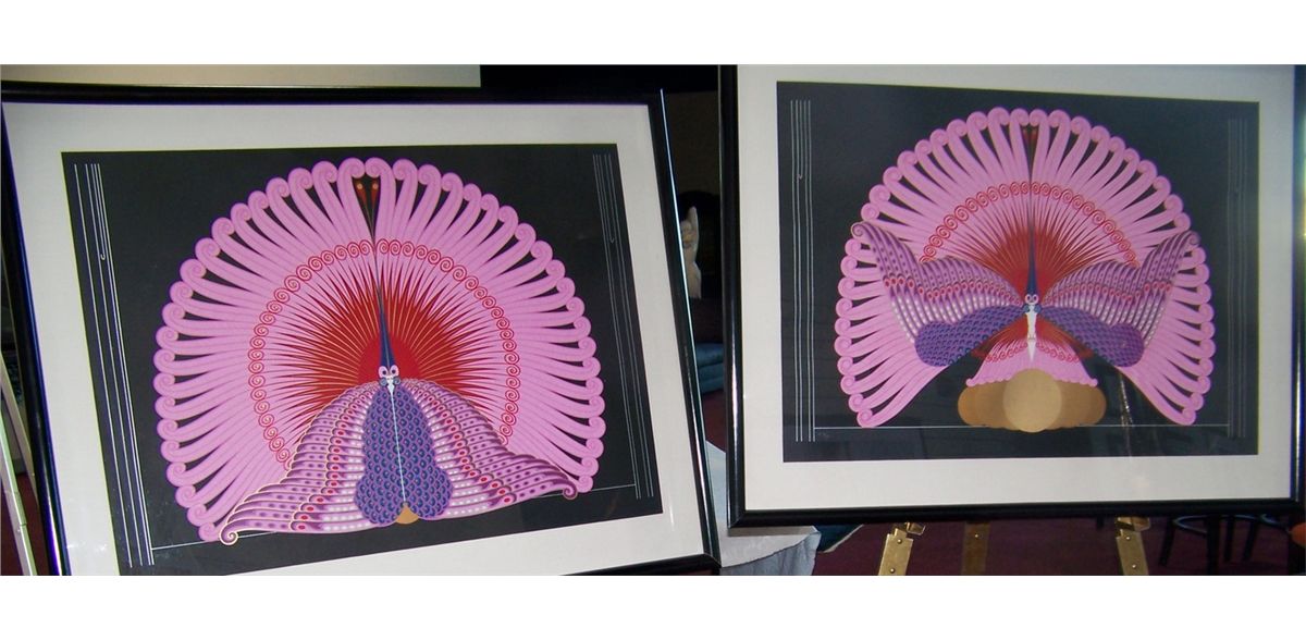 (2X$) ERTE "THE PHOENIX SUITE" ARTIST PROOF 36/65 W/ MINOTAUR GALLERIES ...