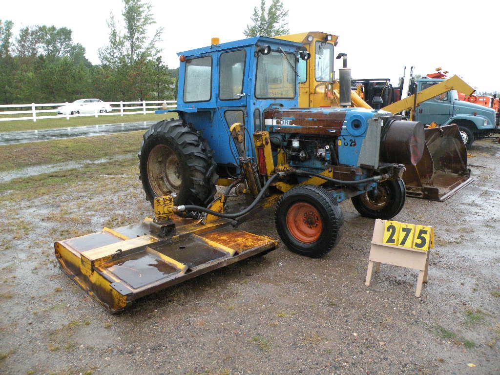 Ford 5600 tractor w/Tiger ditch mower, 3 pt