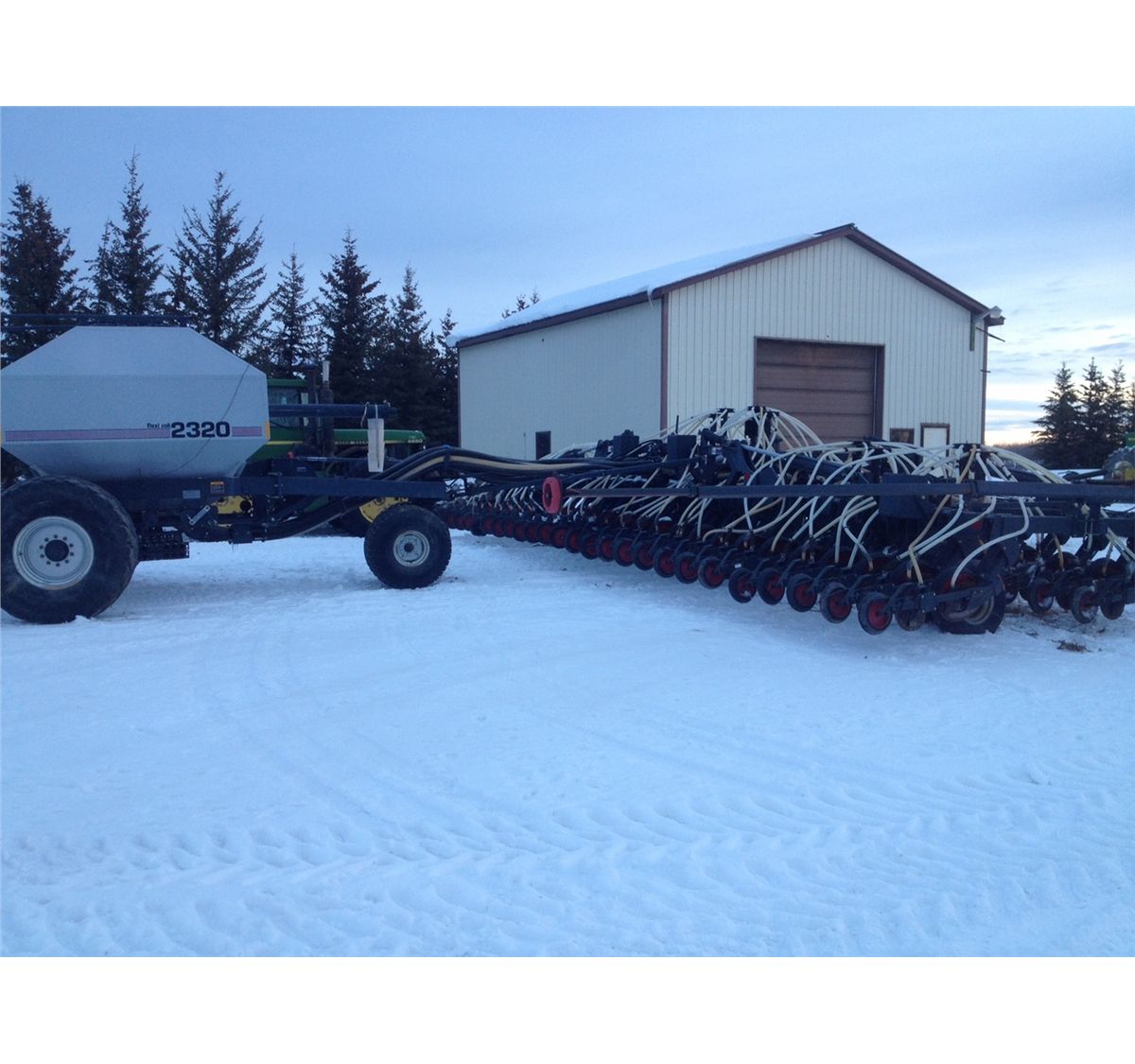 FLEXI-COIL 6000 40FT AIR DRILL C/W BARTON OPENERS 10" SPACING,DOUBLE ...