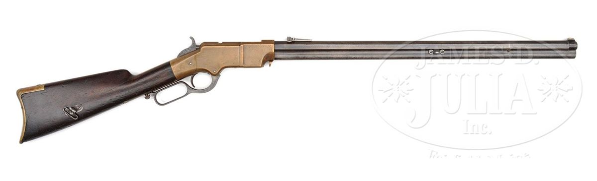 SCARCE EARLY HENRY MODEL 1860 LEVER ACTION RIFLE.