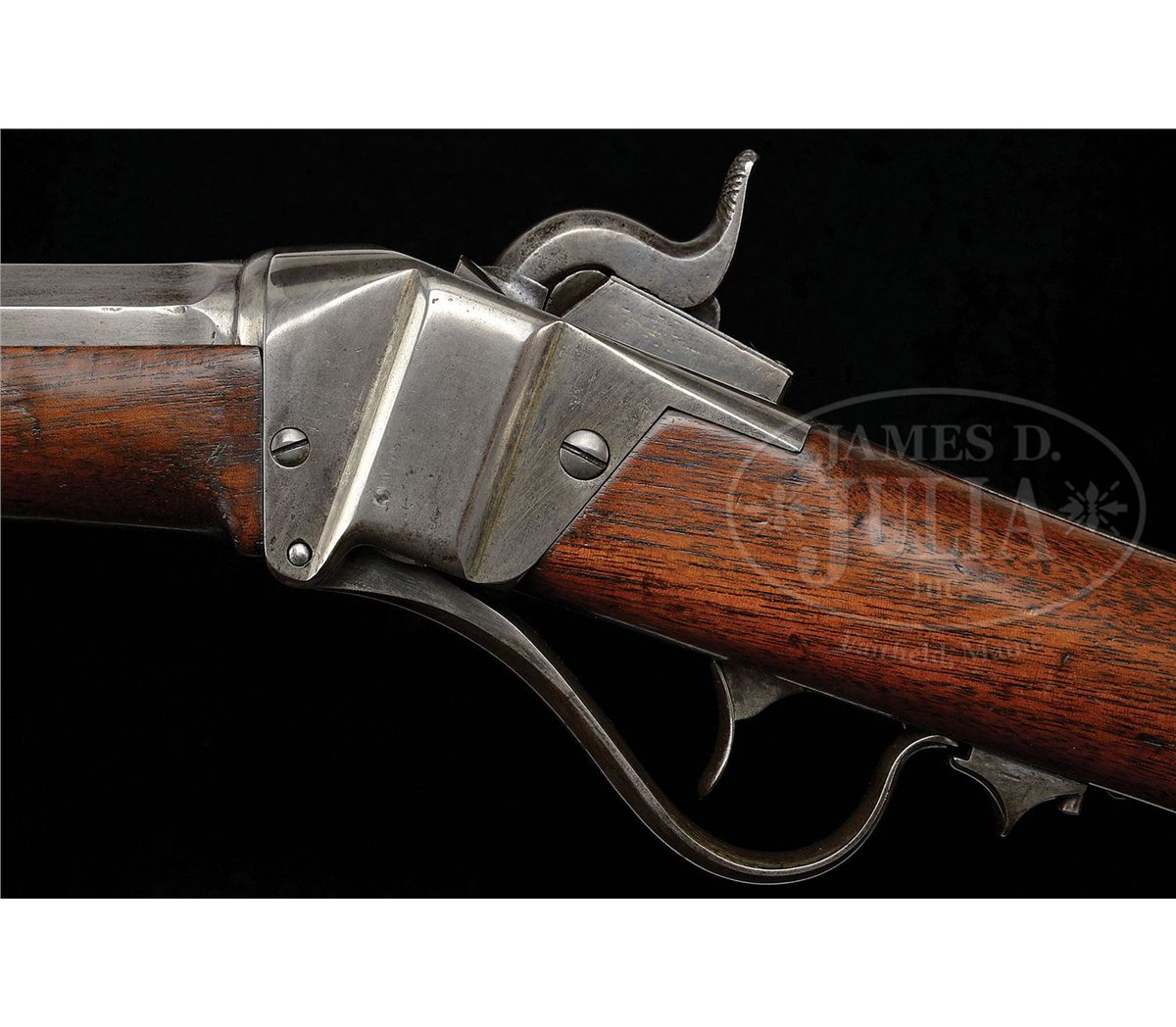 SHARPS MODEL 1853 SLANT BREECH SPORTING RIFLE.