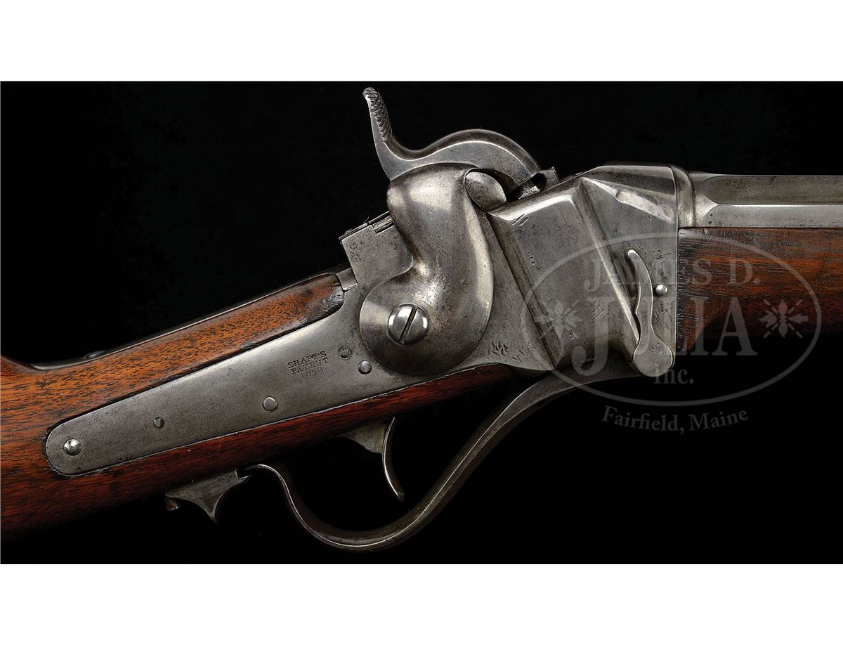 SHARPS MODEL 1853 SLANT BREECH SPORTING RIFLE.