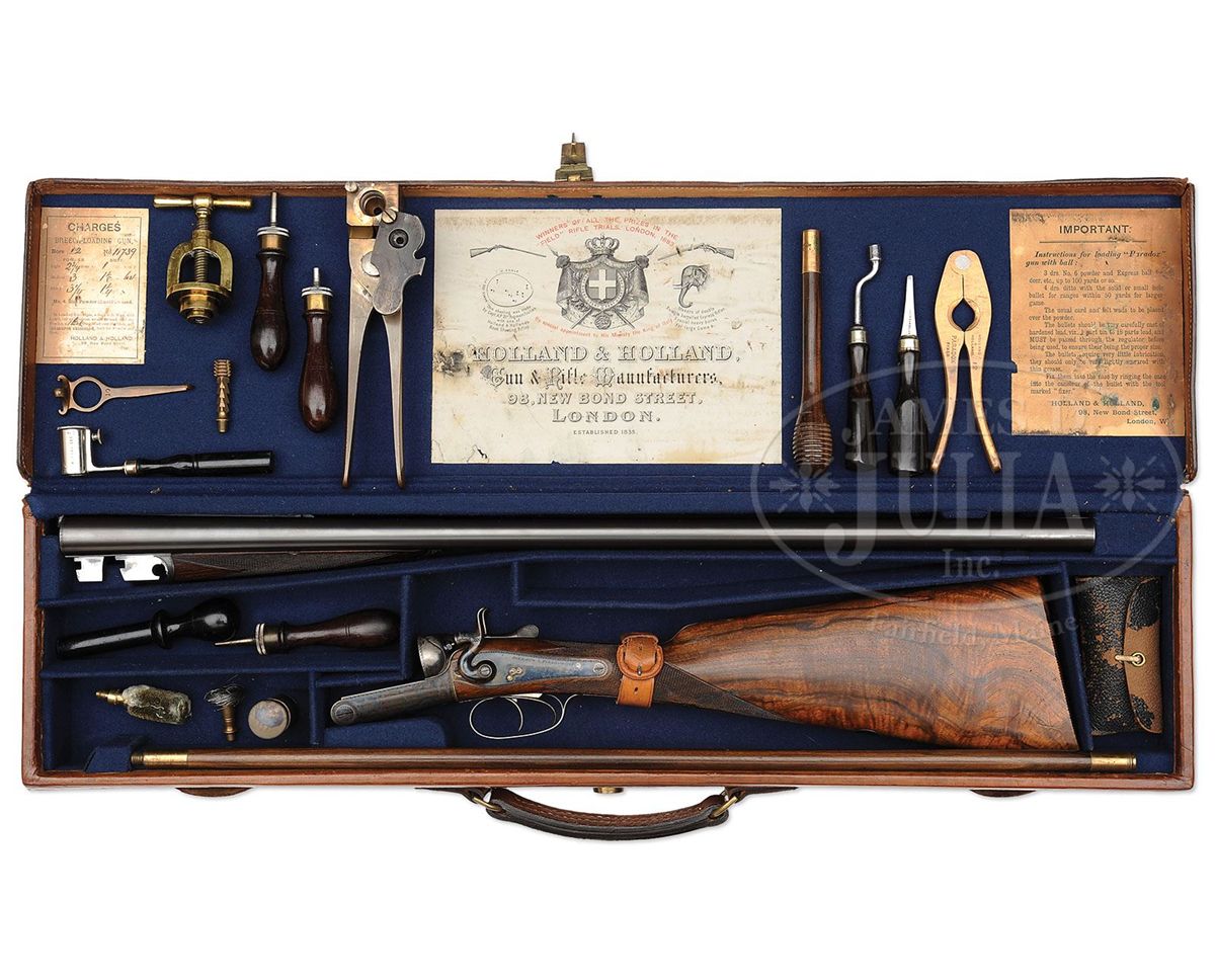 EXCEPTIONAL HIGH CONDITION HOLLAND & HOLLAND HEAVY PARADOX TOP LEVER ...