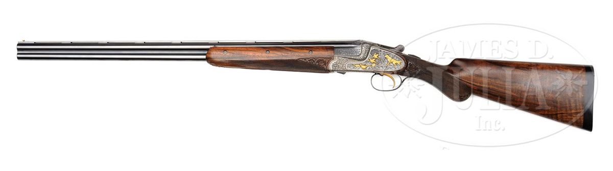 *20 GAUGE MERKEL 303 E LUXUS WITH GOLD.