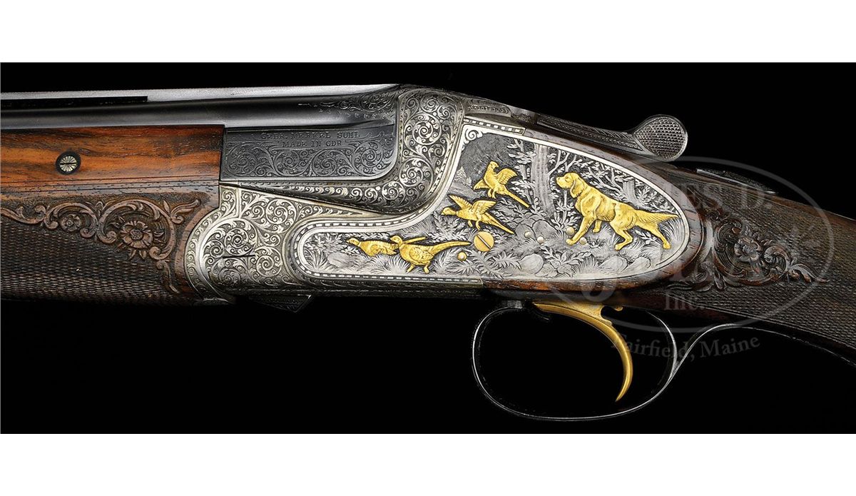 *20 GAUGE MERKEL 303 E LUXUS WITH GOLD.