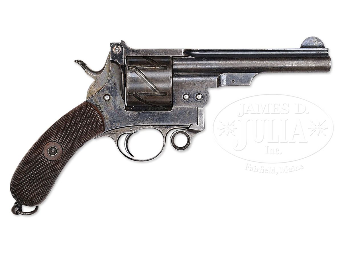 VERY RARE BIG BORE MAUSER ZIG-ZAG SINGLE ACTION REVOLVER.